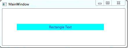 WPF Tutorial WPF Rectangle With Text
