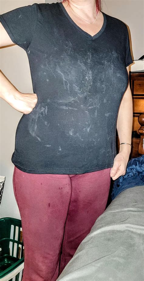 Wife's cumstained blouse got another load. I love when she wears my cum around. : r/cumonclothes
