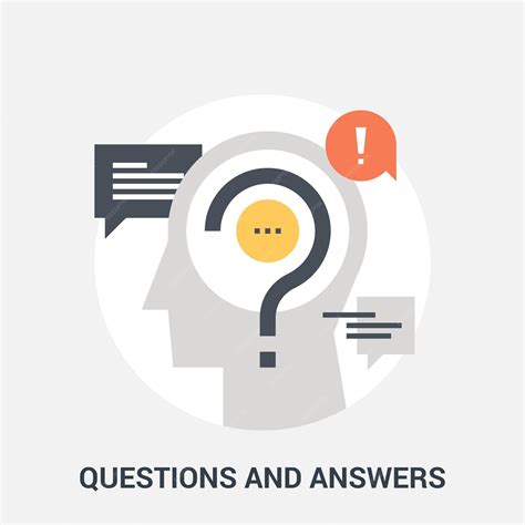 Premium Vector Questions And Answers Icon Concept