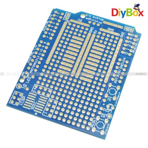 Prototype Pcb For Arduino Uno R3 Shield Board Fr 4 Fiber 2mm254mm