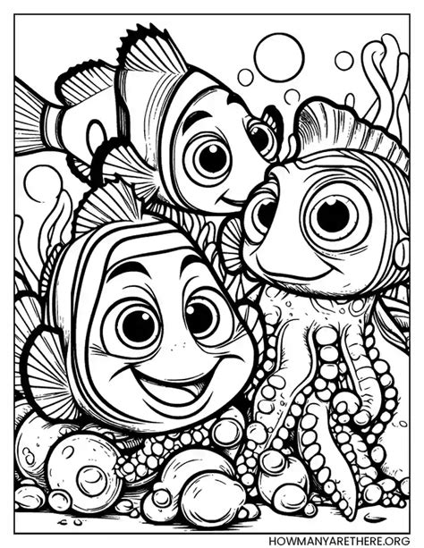6 Безкоштовні Розмальовки Немо для Друку Сторінки та Малюнки для