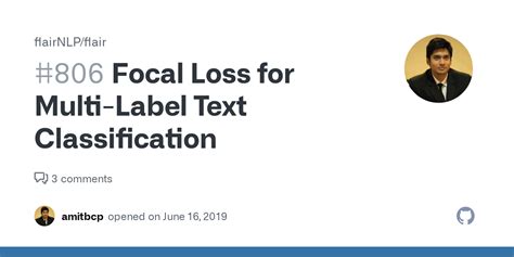 Focal Loss For Multi Label Text Classification Issue Flairnlp Flair Github