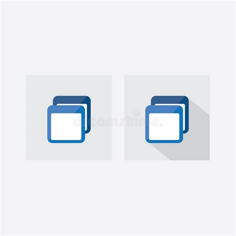 Set Icon Will Minimize All Windows Stock Vector Illustration Of Flat