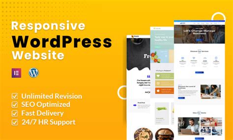 create responsive wordpress website using elementor pro by hossain6297