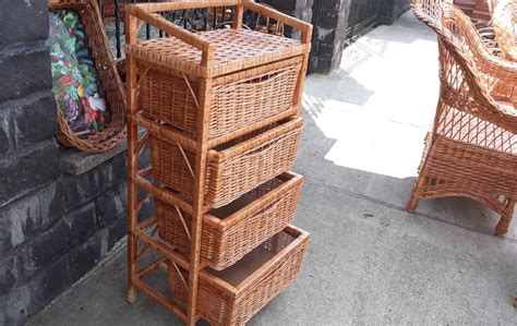 Купити комод плетений з лози 4 ка недорого Львів Київ Тернопіль плетені меблі Закарпаття