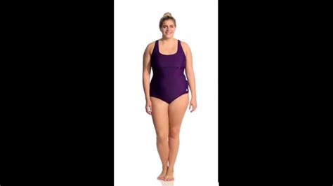Speedo Moderate Ultraback Plus Size One Piece Youtube