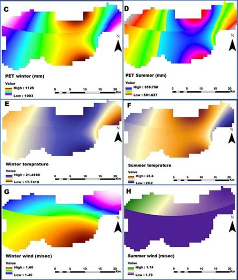 Wetspass Input Grid Maps Of Major Meteorological Parameters In
