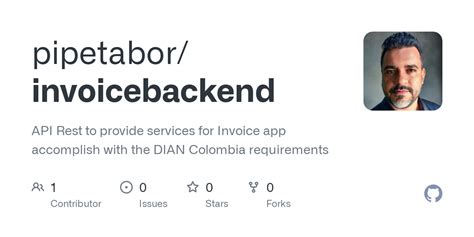 GitHub Pipetabor Invoicebackend API Rest To Provide Services For Invoice App Accomplish With
