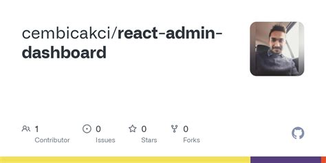 Github Cembicakcireact Admin Dashboard