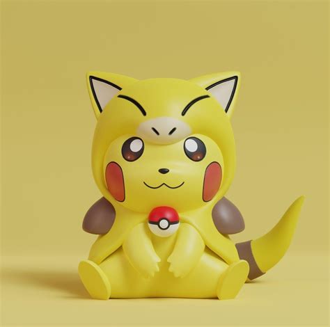 Cosplay Pikachu Abra 3d Model By Allanromanreyes On Thangs