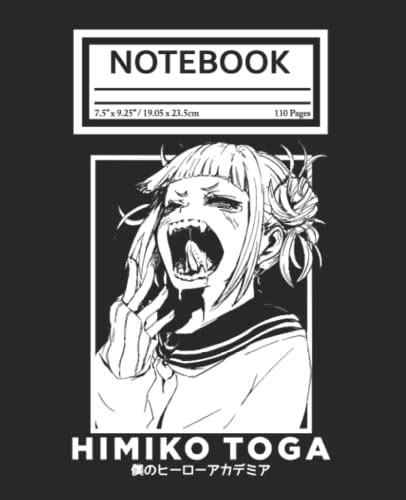 Notebook Boku No My Hero Academia Mha Anime Manga Himiko Toga Yawn 110 Pages College Wide Ruled