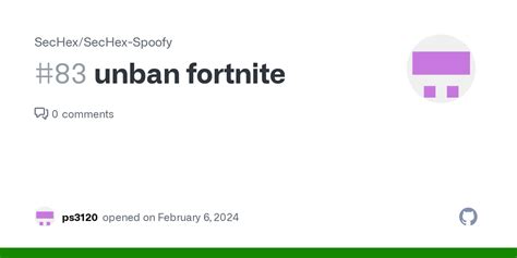 unban fortnite · issue 83 · sechex sechex spoofy · github