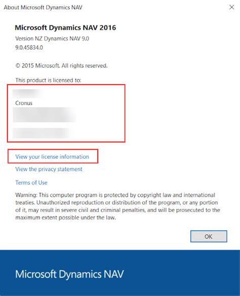 Check Dynamics NAV License From RTC TharangaC