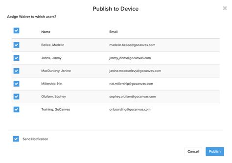 assign a form to your users from the legacy builder gocanvas help center