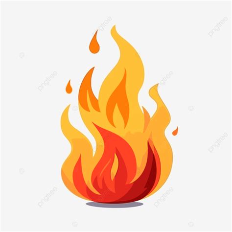 단순한 불꽃 벡터 흰색 배경 만화에 스티커 클립 아트 불꽃 불타는 아이콘 상표 클립 아트 Png 일러스트 및 벡터 에 대한 무료 다운로드 Pngtree