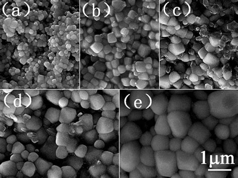 Sem Of The Samples Sintered At Different Temperatures For 8 H With 3