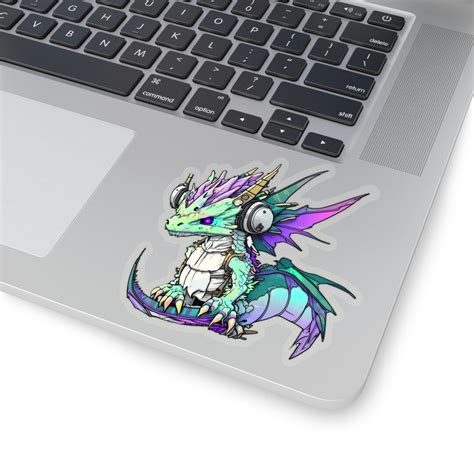Cyberpunk Dragon Hacker Mods Futuristic Dragon Sticker Decal Variation