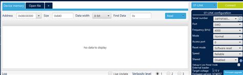 [feature request] cubeprogrammer address section stmicroelectronics
