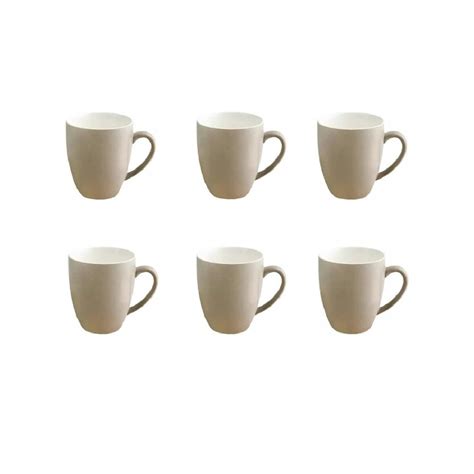 Trenton Bevande Coffee Mug 400ml Set 6 Stone Brown Bunnings Australia