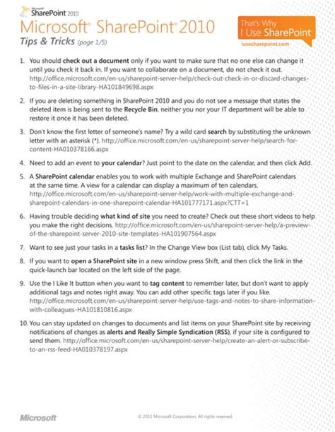 sharepoint 2012 tips and tricks pdf