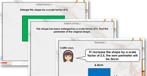 Year 6 Using Scale Factors Lesson Classroom Secrets Classroom Secrets