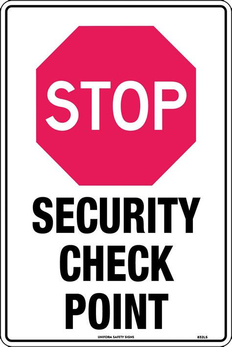 Stop Security Check Point General Signs Uss