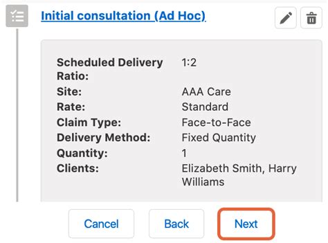 Add An Ad Hoc Service When Creating A Group Appointment In The Sessions