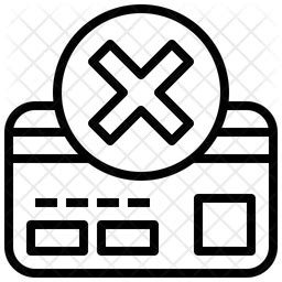 Cancel Mark Icon Download In Line Style