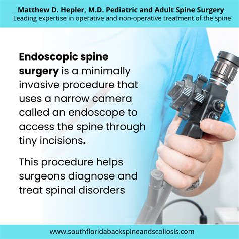Discover The Benefits Of Endoscopic Spine Surgery Matthew D Hepler Md