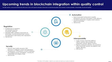 upcoming trends in blockchain integration blockchain in manufacturing a