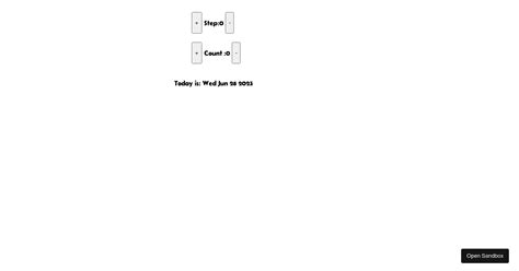 Counter Codesandbox