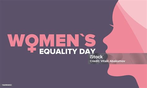 미국 여성 평등의 날 여성 휴일 8 월 26 에서 매년 축하 여성 오른쪽 역사의 달 페미니즘 개념 포스터 인사말 카드 배너 및 배경 벡터 일러스트레이션 여자에 대한 스톡