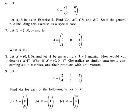 Solved 6 Let C 7007 Let A B Be As In Exercise 5 Find Chegg Com