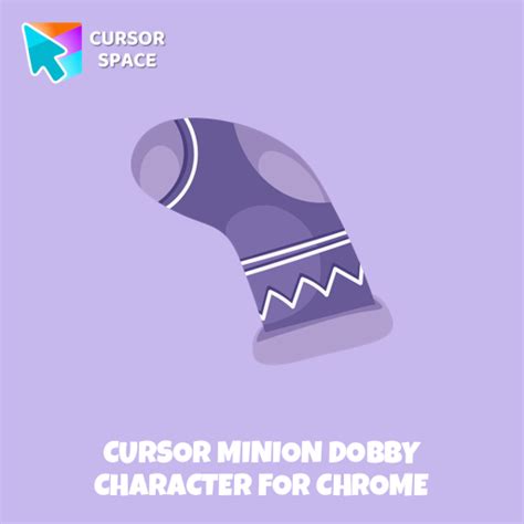 custom cursor cursor minion dobby character for chrome theme cursor space