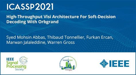 High Throughput Vlsi Architecture For Soft Decision Decoding With Orbgrand Ieee Signal