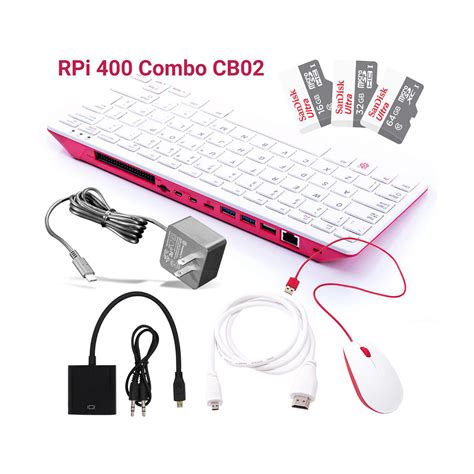 combo raspberry pi 400 keyboard computer cb02