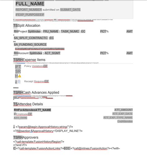 How To Edit The Expense Approval Notification Report Template — Cloud Customer Connect
