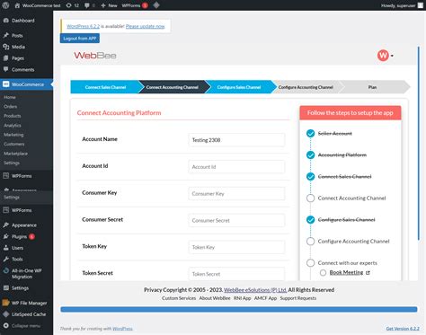 To Get The Onboarding Done For The Webbee Integrator Linking Woocommerce With Oracle Netsuite