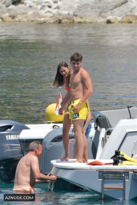 Charlotte Sine And Charles Leclerc Having Fun Abroad A Speed Boat Near Monaco AZNude