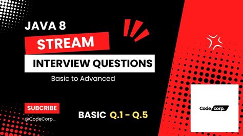 Java 8 Stream Coding Interview Questions 5 Out Of 30 Essential
