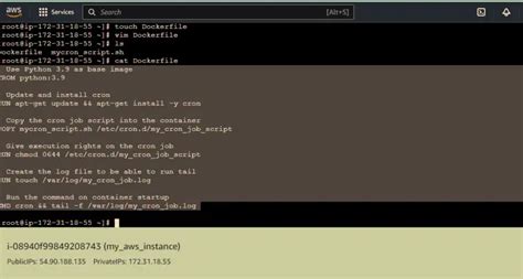 how to run a cron job inside a docker container geeksforgeeks