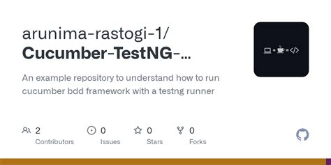Github Arunima Rastogi 1cucumber Testng Example An Example Repository To Understand How To