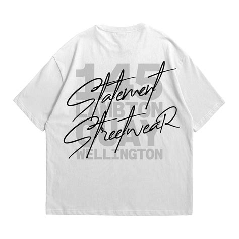 Statement Signature Tee White Statement Streetwear