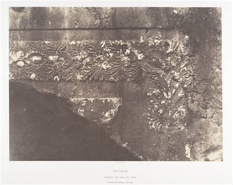 Auguste Salzmann Jérusalem Tombeau Des Rois De Juda Encadrement De
