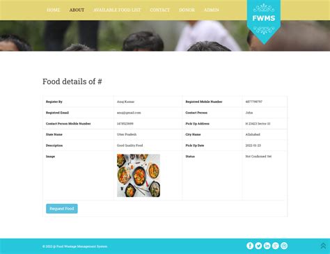 Food Waste Management System In PHP Food Waste Management In PHP