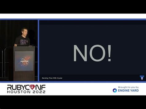 rubyconf talk bending time with crystal 6 hours to 15 minutes from