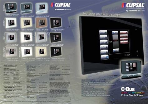 Clipsal C Bus C Touch Spectrum Colour Desktop Touch Screen With Logic Engine Buywithnous