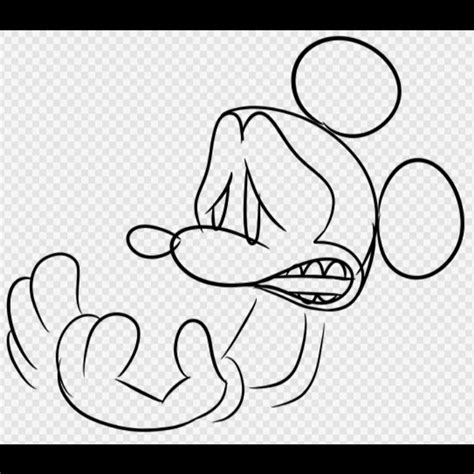 Mickey Mouse Crying Drawing