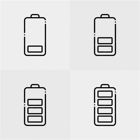 Premium Vector Cell Phone Smartphone Battery Indicator Set