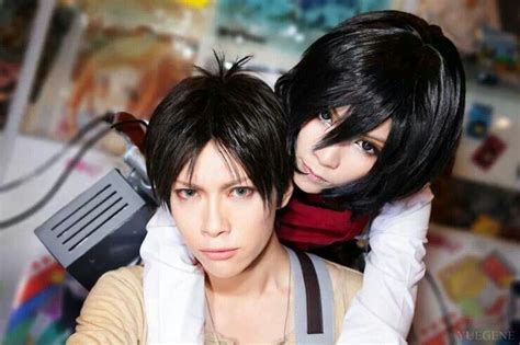 Kaname As Eren Jaeger Yuegene As Mikasa Ackerman Shingeki No Kyojin